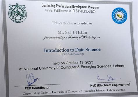 Saif Ul Islam On Linkedin Conducted A Workshop Titled Introduction To Data Science For