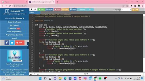 Operasi Penjumlahan Dari Matrik Amxn Dan Matrik Bmxn Array