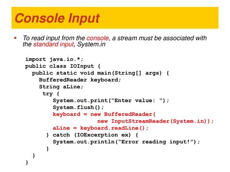 Ppt Java Inputoutput Powerpoint Presentation Free Download Id4039908