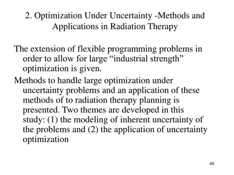Ppt Linear Optimization Under Uncertainty Comparisons Powerpoint