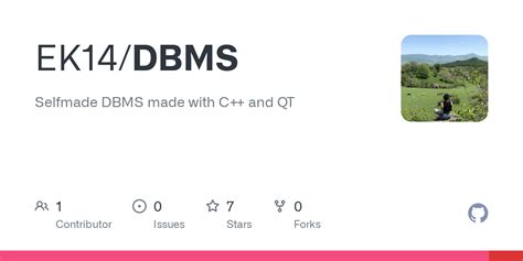 GitHub EK DBMS Selfmade DBMS Made With C And QT