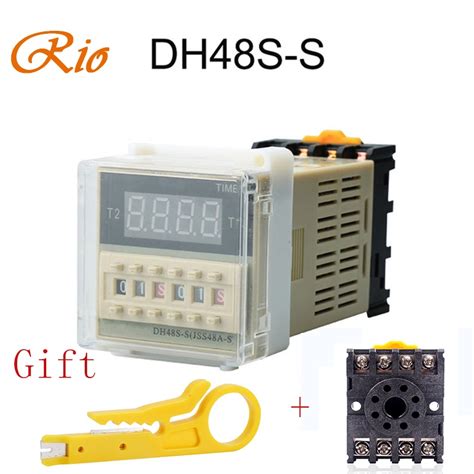 DH48S S DH48S 1Z DH48S 2Z DH48S S 2Z Relay Repeat Cycle Time Relay Timer With Socket 380V 220V