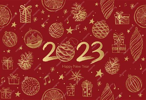 Premium Vector 2023 Chinese New Year Hand Drawn Illustration