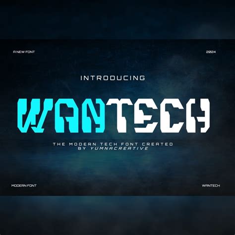 Wantech Modern Tech Font Masterbundles