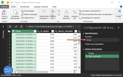 Power Query para Excel Capítulo Combinar Tablas y Consultas Alternativa a BUSCARV