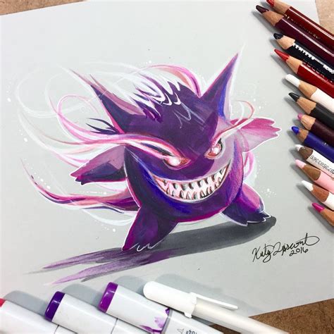 Gengar Drawing Realistic Pokemon Gengar Drawing Realistic Gengar Art