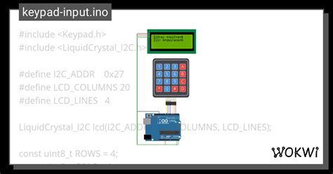 Keypad O Copy Wokwi Esp32 Stm32 Arduino Simulator
