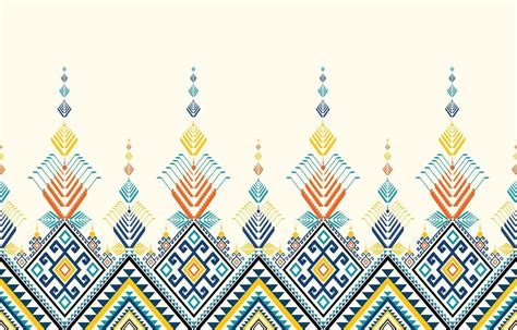 Gemetric Ethnic Oriental Pattern Traditional Sealess Pattern Cool