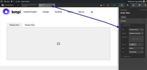 dynamic tabs component first tab renders broken in cornerstone editor support themeco forum