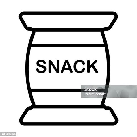 패스트 푸드 컬렉션의 스낵 아이콘 얇은 선형 간식 음식 흰색 배경에 고립 된 초콜릿 윤곽 아이콘 라인 벡터 스낵 기호 웹 및 모바일 기호 0명에 대한 스톡 벡터 아트 및