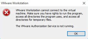 Fix VMware Authorization Service Not Running