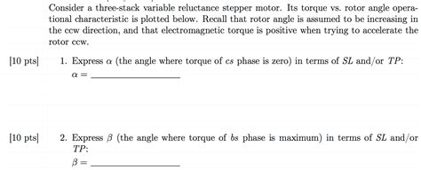 Solved Consider A Three Stack Variable Reluctance Stepper