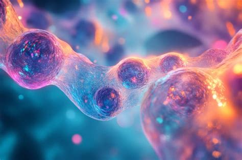 Microscopic Visualization Of Cellular Structures Undergoing Division And Growth Forming