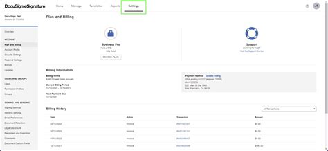 docusign api and connect feature integration error this account lacks