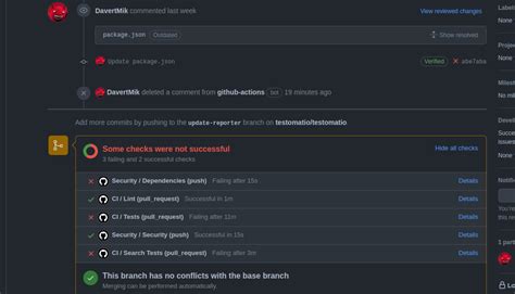 Github Comments For Pull Requests Are Not Created · Issue 129 · Testomatio Reporter · Github