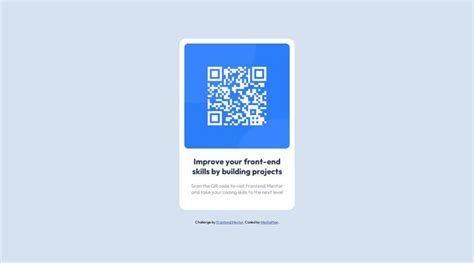 frontend mentor qr code component using html and css coding challenge solution