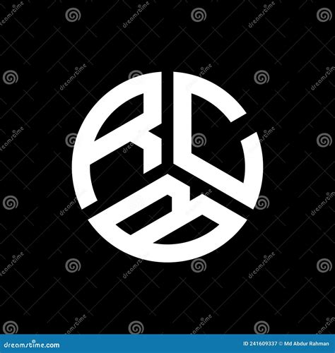 Rcb Letter Logo Design On Black Background Rcb Creative Initials Letter Logo Concept Rcb