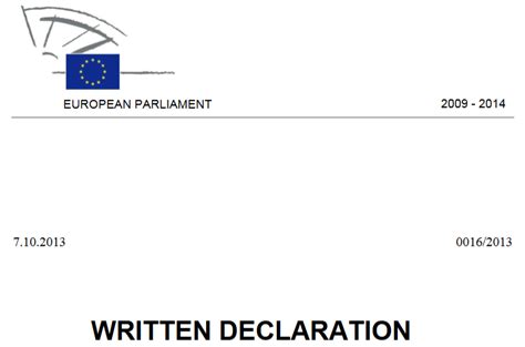 written declaration recognising the essential social role of public