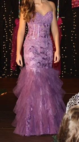 Purple Jovani Prompageant Dress Size 4 Gem