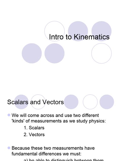 3 Intro To Kinematics Pdf Velocity Acceleration