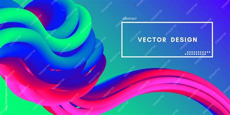 Premium Vector Liquid Gradient Shape Abstract Fluid Poster Design