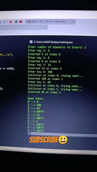 Hash Table In Ccoding Codeprep Codinglife Correctcoding Lowlevellanguage Youtube