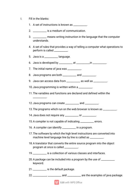 Java Questions Pdf Computer Programming Software Engineering