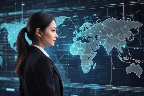 Premium Photo Big Data Analytics With Ai Technology Data Analyst Analyzing