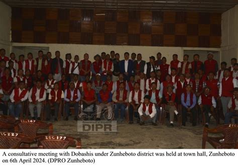 Dc Zunheboto Holds Meeting With Dbs Nagaland Tribunenagaland Tribune