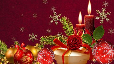 Download Red And Green Merry Christmas Hd Wallpaper