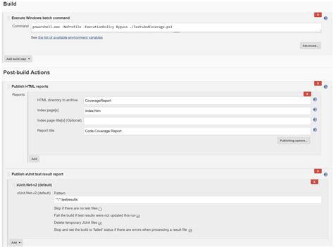 Publish Net Core Code Coverage Results With Reportgenerator In Jenkins