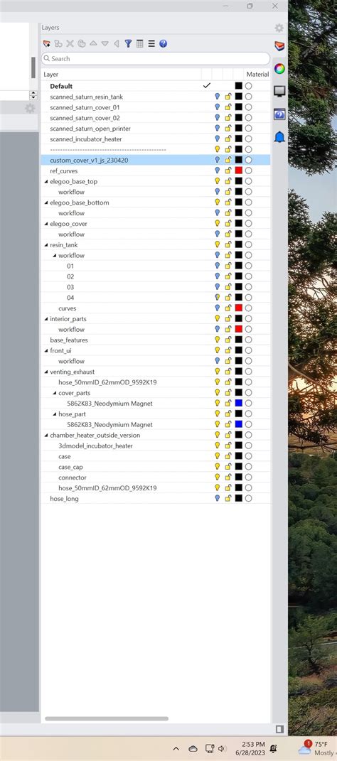 Rhino 8 Feature Layers Panel Improvements Serengeti Rhino Wip
