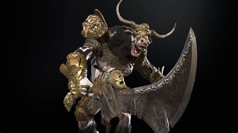 Minotaur Game Ready 3d Model By Andryuha1981
