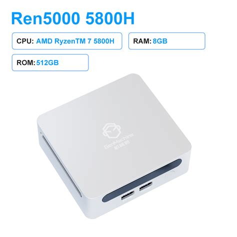 GenMachine AMD Ryzen H Mini PC TDP W Windows Cores Threads WiFi BT DDR