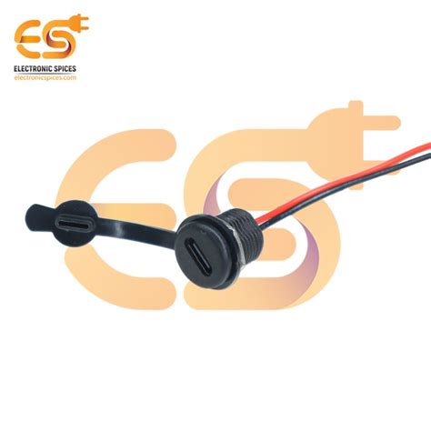 Buy C Type Micro Usb Female Jack Wire Cable Connector With Dust Cap Best Prices