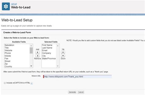 Salesforces Web To Lead Forms A Complete Guide Ruler Analytics