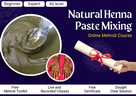 Natural Henna Paste Mixing Online Mehndi Course Arun Mehndi Classes