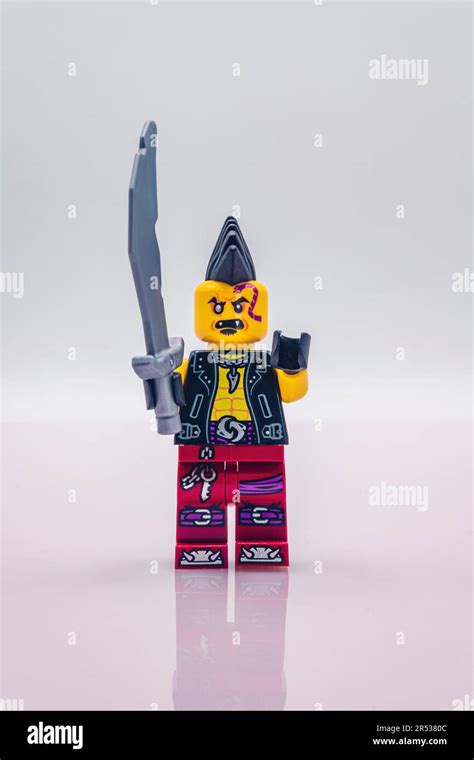 Eyezor Lego Ninjago Minifigure Toy With Reflection Stock Photo Alamy