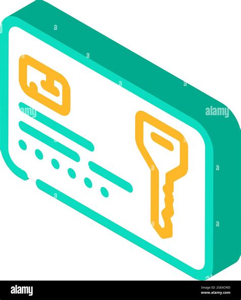 Map Key Isometric Icon Vector Map Key Sign Isolated Symbol