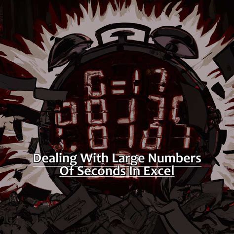 Dealing With Large Numbers Of Seconds In Excel Manycoders