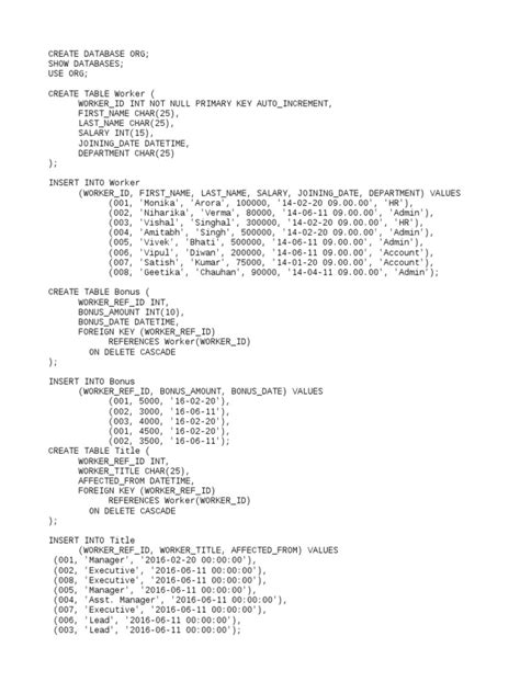Sql Practice Download Free Pdf Computer Data Sql