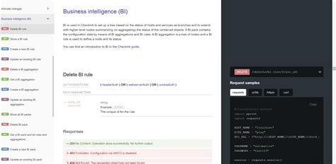 Address Business Intelligence Rule By Rest Api General Checkmk