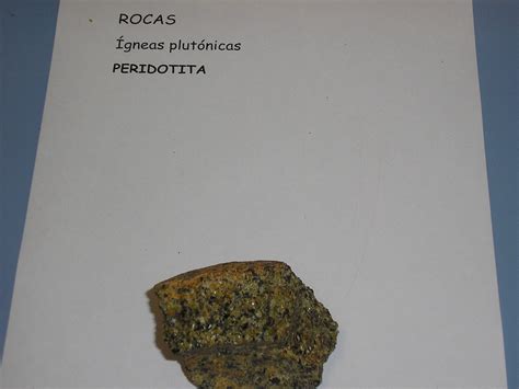 Geología Peridotita