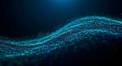 Abstract Representation Of An Ai Processor With Bright Data Streams And An Intricate Network Of