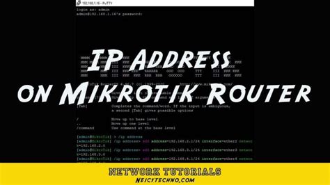 How To Change And Add IP Address On Mikrotik Router CLI Neicy Techno