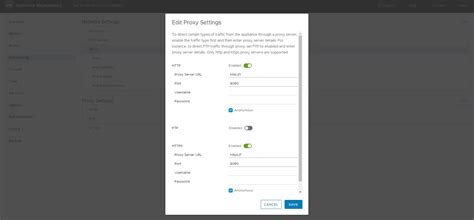 Vmware Vcsa 65 And 67 Does Not Accept Proxy Settings Through The Gui