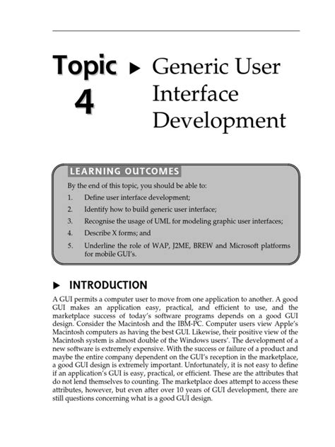 Generic User Interface Pdf Cross Platform Software Graphical User