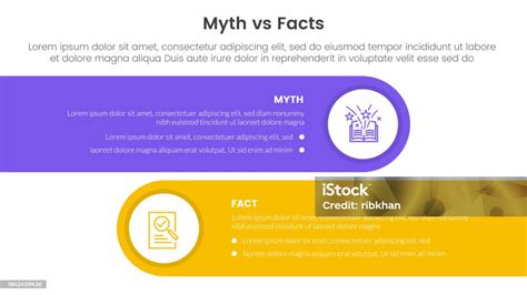 사실 대 신화 비교 또는 대 개념 인포 그래픽 템플릿 배너 가로 원형 사각형 상자 2 점 목록 정보 신화에 대한 스톡 벡터 아트 및 기타 이미지 Istock