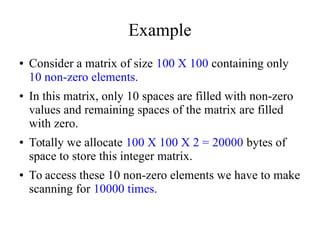 Sparse Matrix In Data Structure PDF