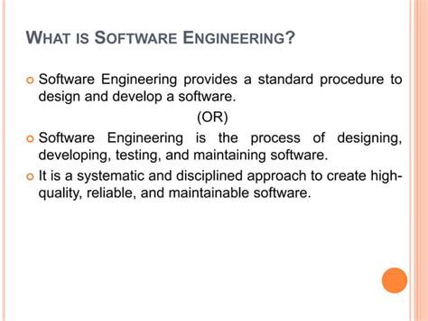 conventional and object oriented software engineering ppt